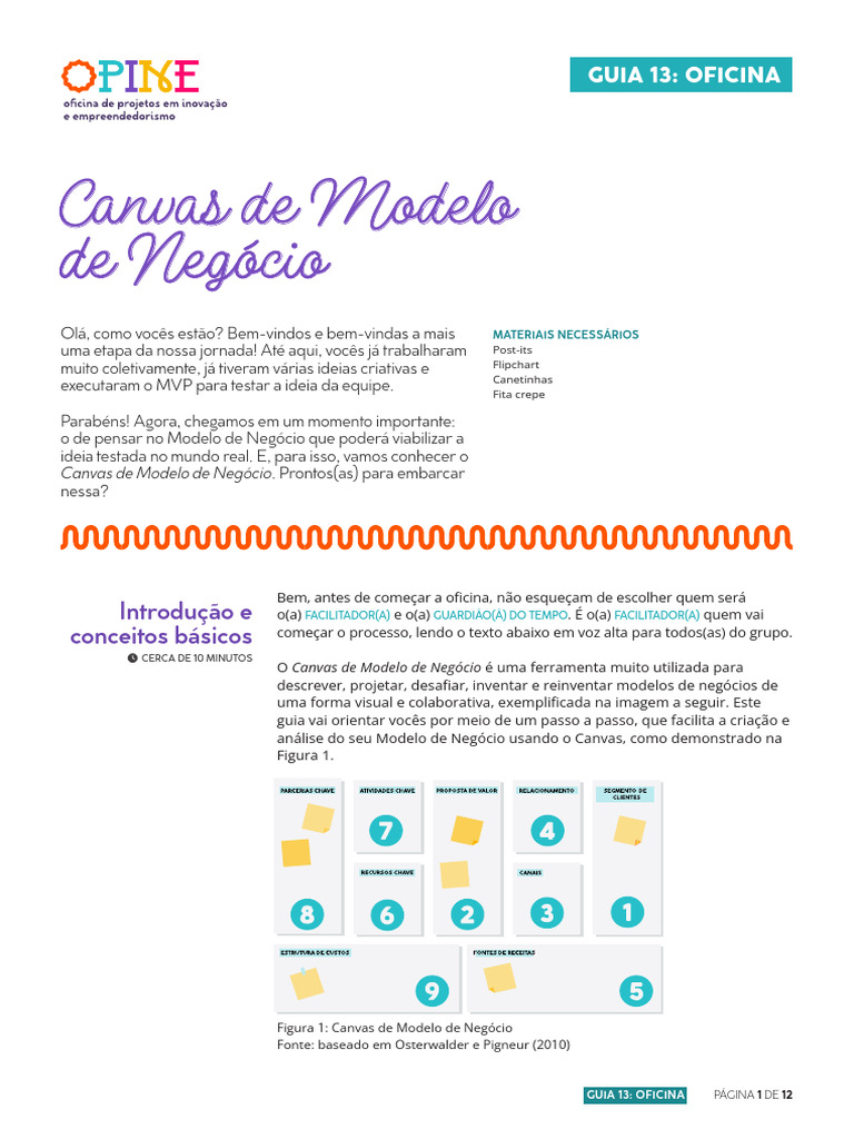 Guia Prático do Canvas de Modelo de Negócio | PDF | Business | Despesa
