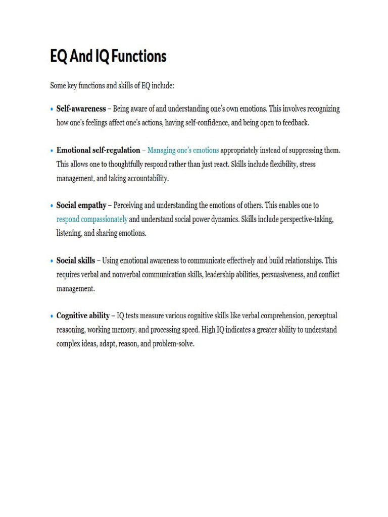 EQ & IQ Functions | PDF