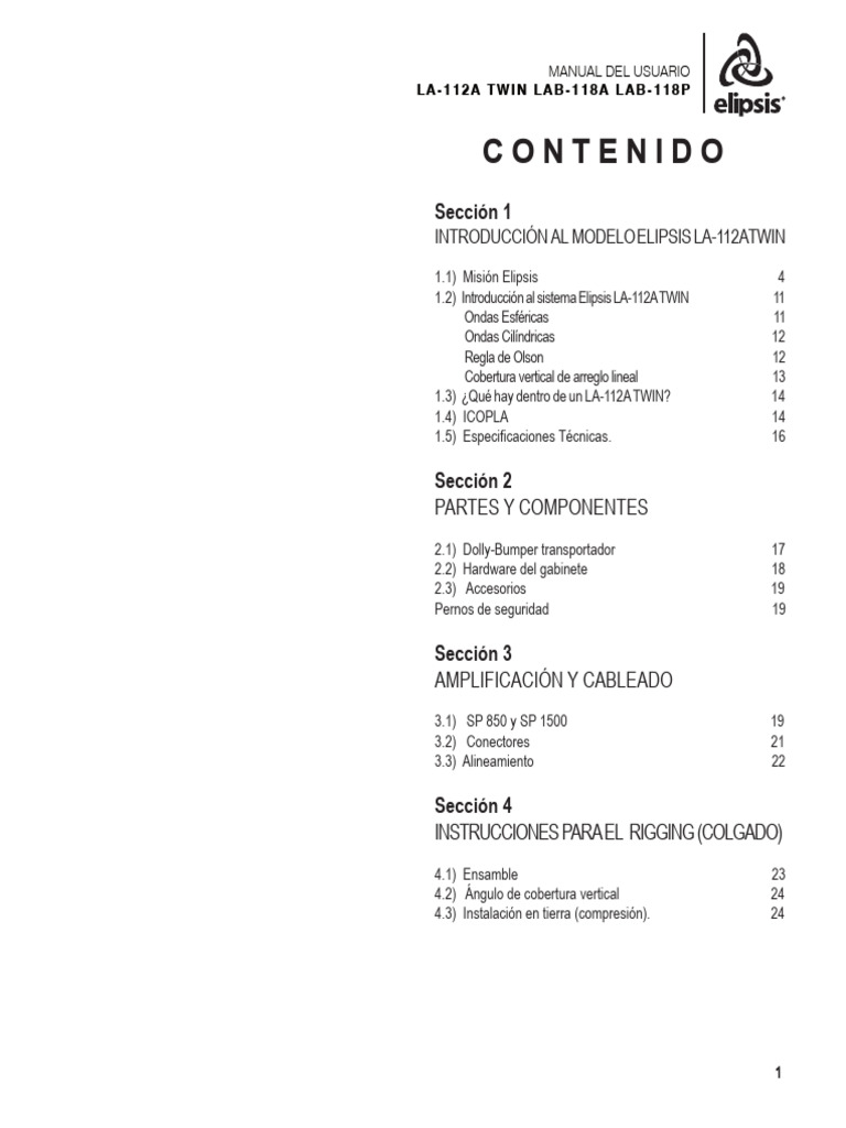 La 112a Twin Manual de Usuario | PDF | Altoparlante | Sonido