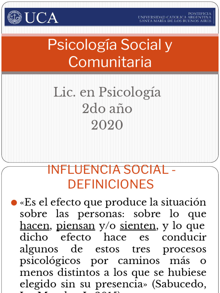 Influencia Social: Conformidad y Obediencia | PDF | Conformidad ...