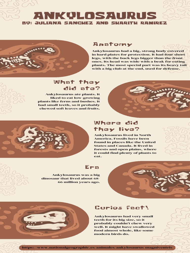 Ankylosaurus: Plant-Eating Dinosaur | PDF