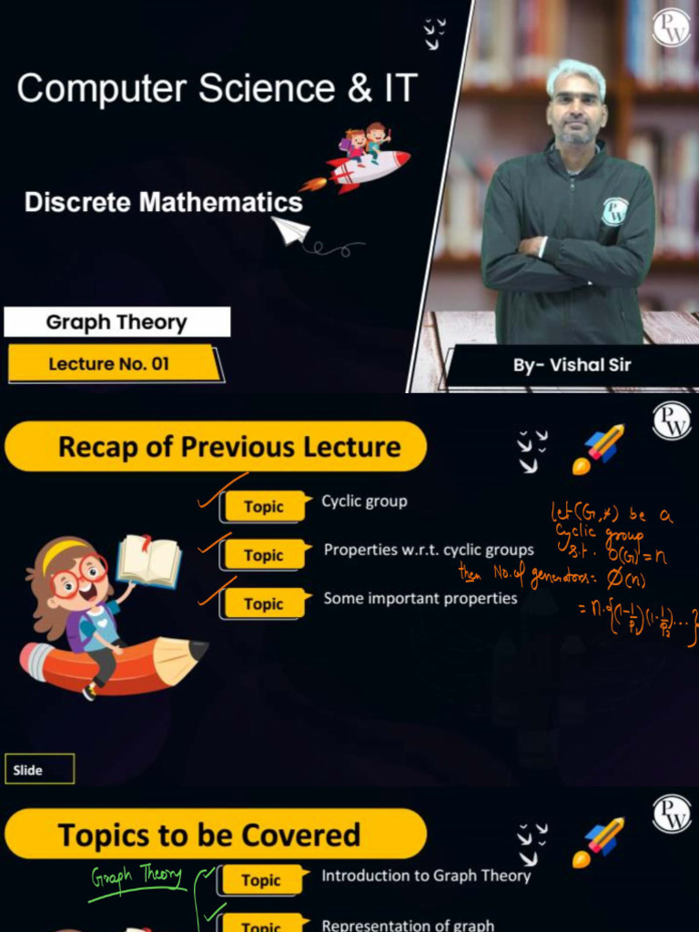 (Discrete Mathematics) Graph Theory 01 Class Notes | PDF