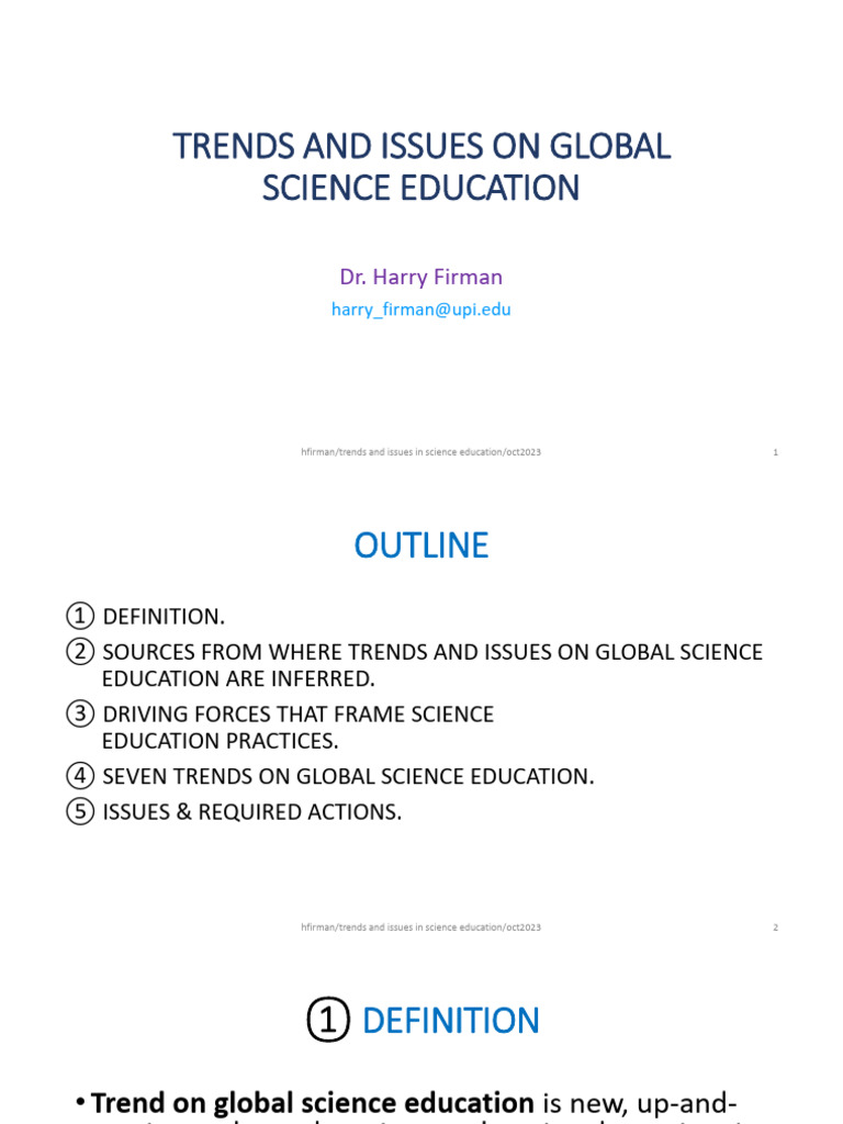 Global Science Education Trends & Issues | PDF | Science | Learning