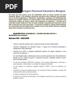 HINTS para Diagnóstico de Vertigem | PDF | Vertigem | Sistema vestibular