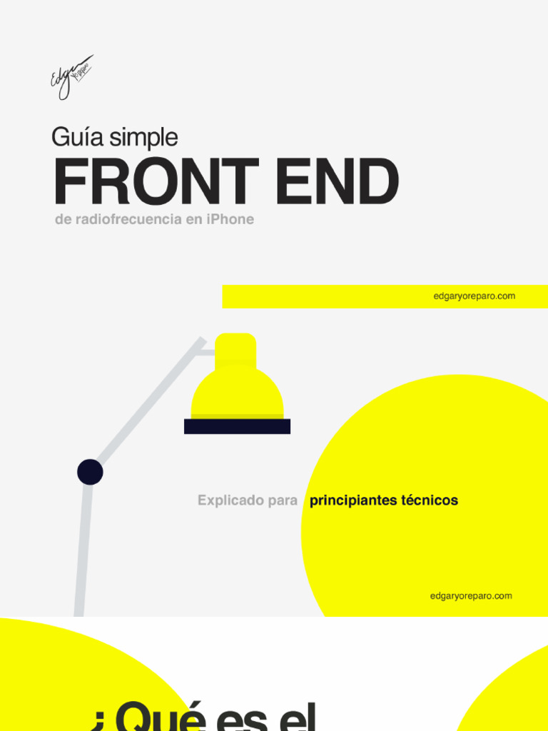 Guía Simple - Front End de Radiofrecuencia en Iphone | PDF