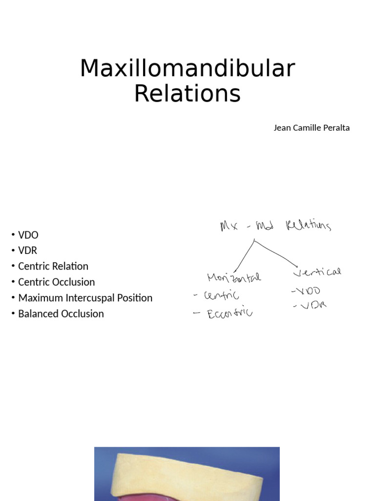 14 Maxillomandibular Relations Combined | PDF | Tooth | Dentistry