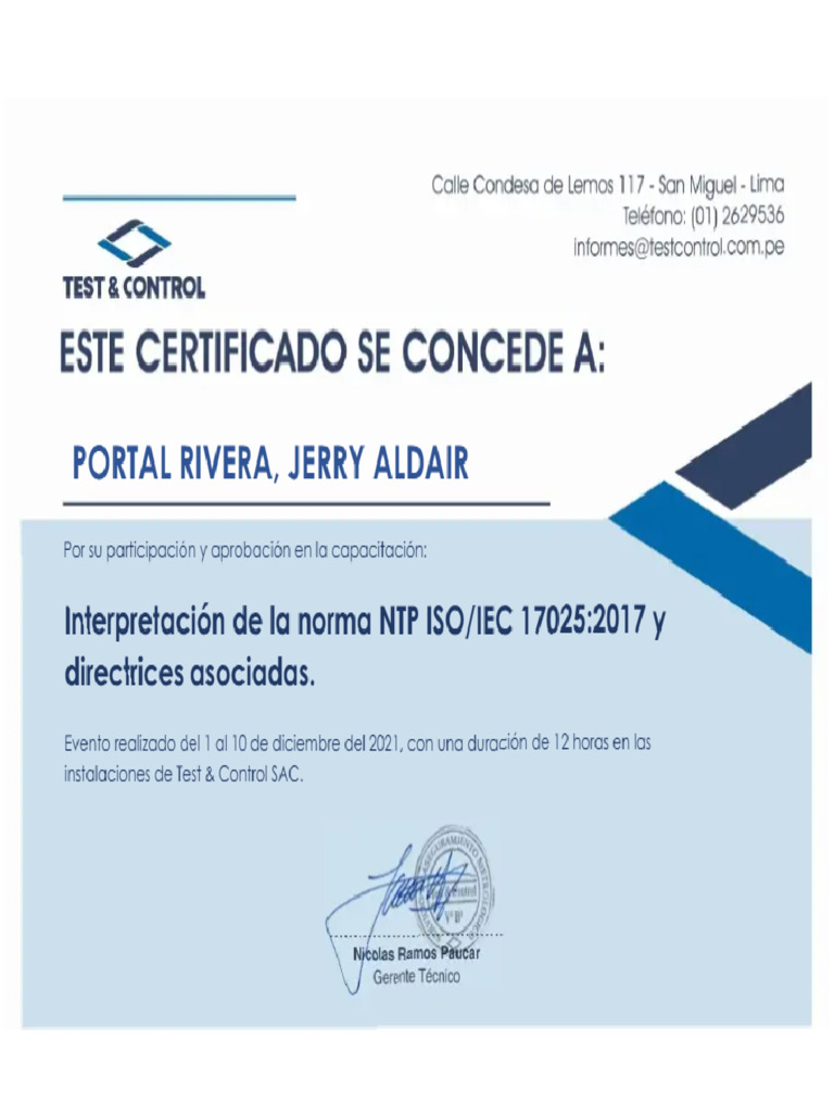 Certifica Do | PDF