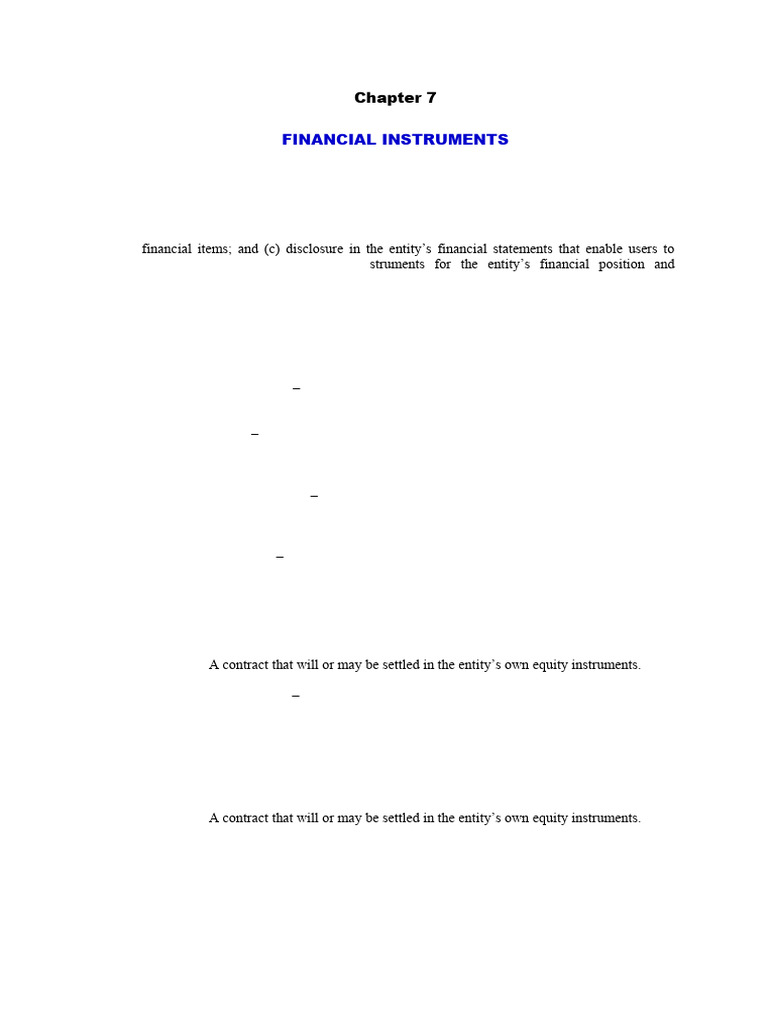 GAM Chapter 7 - Financial Instruments | PDF | Fair Value | Hedge (Finance)