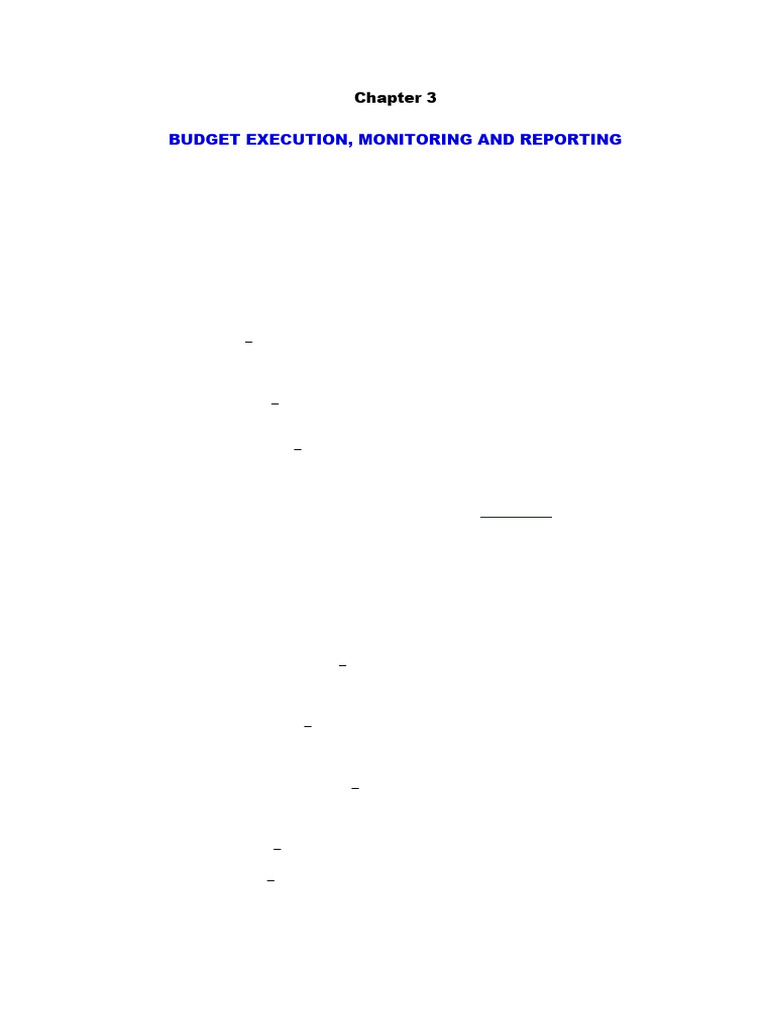 Budget Execution and Monitoring Guidelines | PDF | Budget | Expense