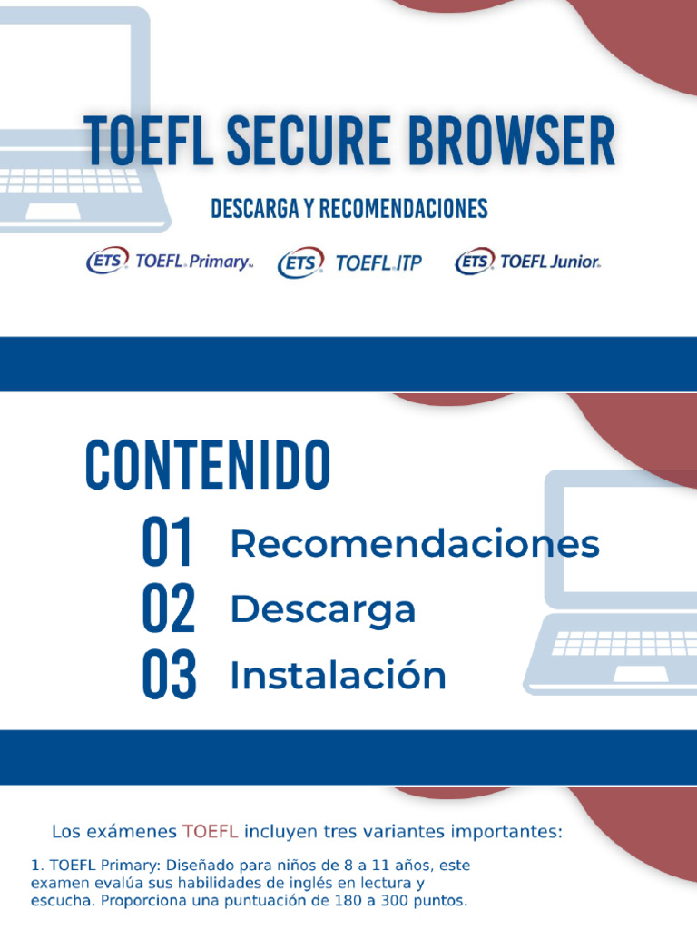 Infografia TOEFL Browser | PDF