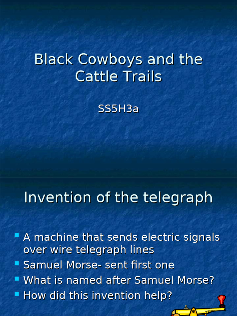 Cattle Trails Black Cowboys | PDF | Cowboys | Western United States
