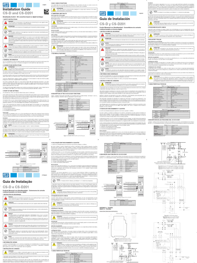 WEG CS D CS D201 Installation Guide 10004540219 en Es PT | PDF ...