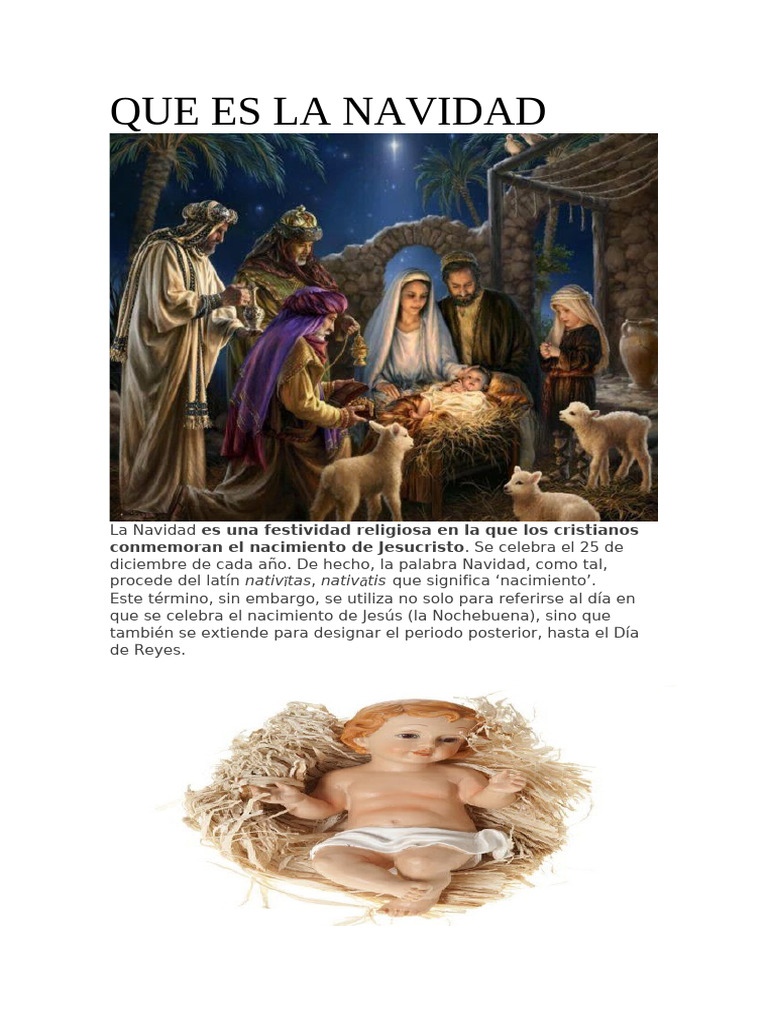 Significado y costumbres de la Navidad | PDF | Navidad | Nochebuena