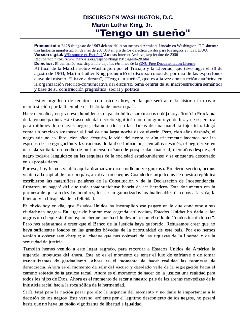Tengo Un Sueño | PDF