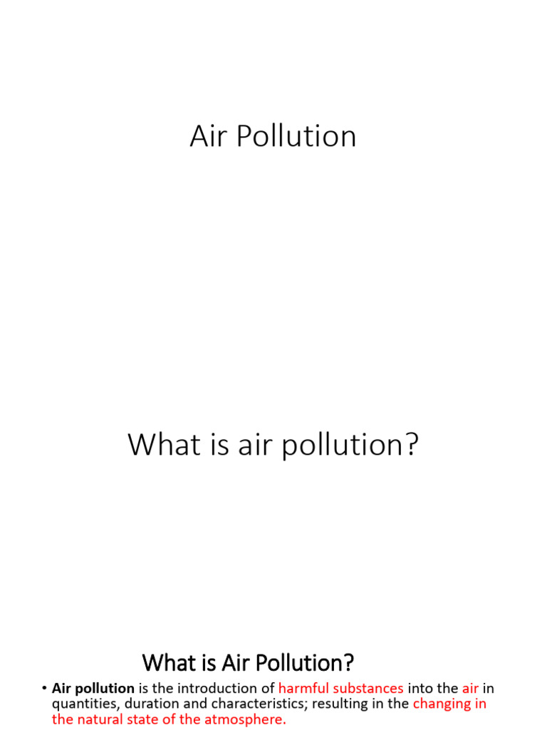 Air Pollution Module 2 | PDF