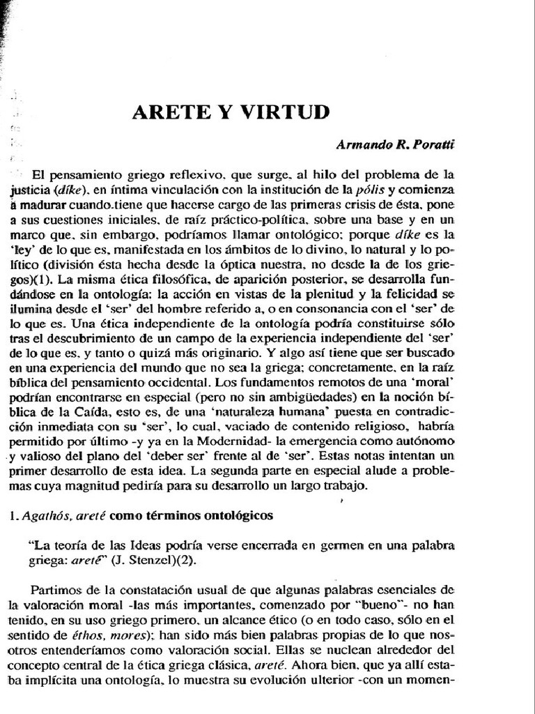 Aares,+gestor A+de+la+revista,+21 Arete+y+virtud | PDF