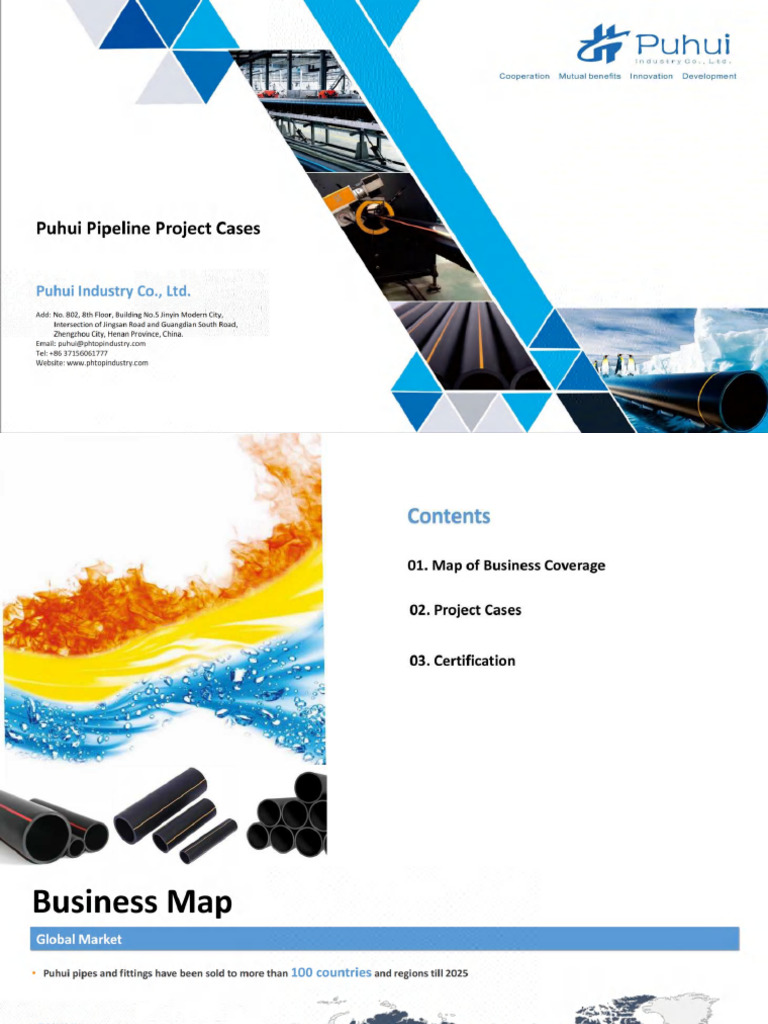 Puhui Hdpe Pvc Pipeline Project Experience In The World 2025 Diego