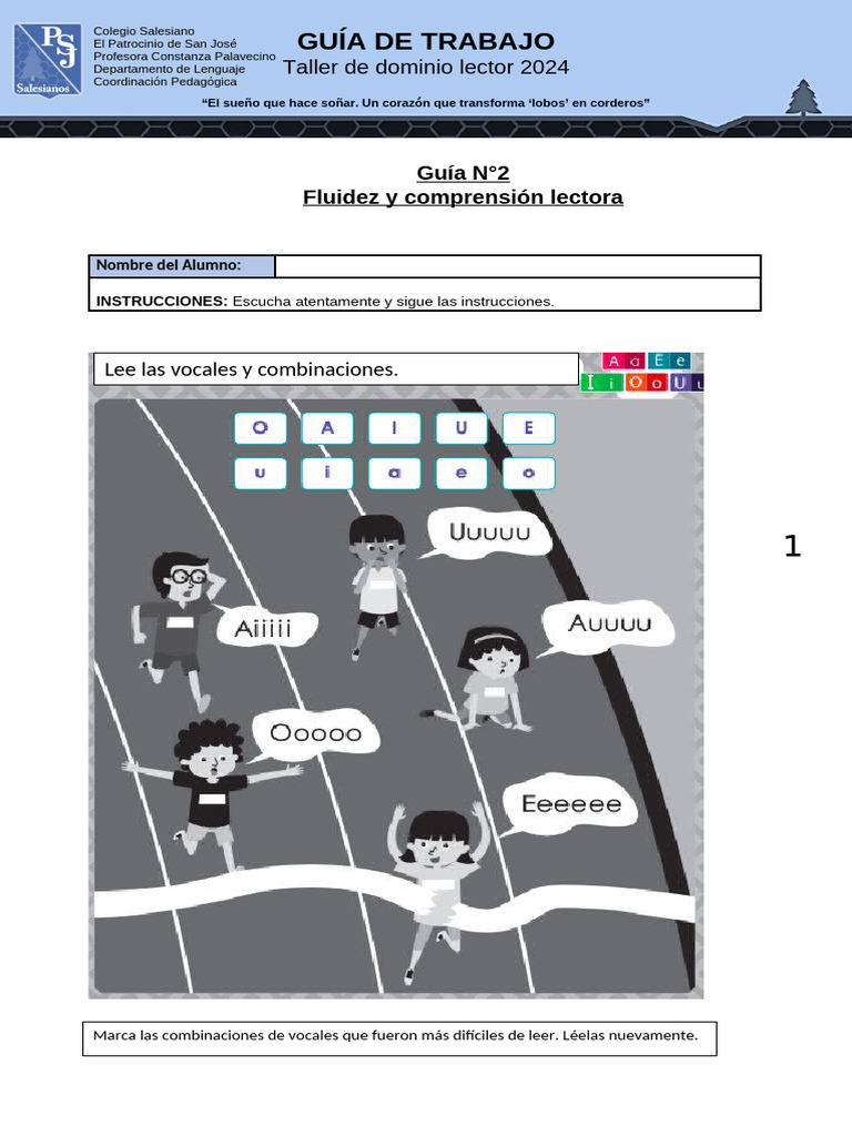 Guia 2 - Fluidez y Comprension Lectora - Taller Intermedio - Dominio ...