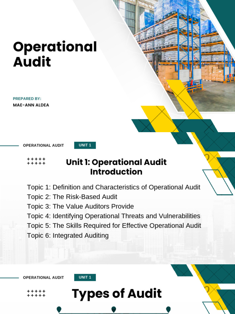 Operational Audit: Definition & Value Insights | PDF | Internal Audit ...