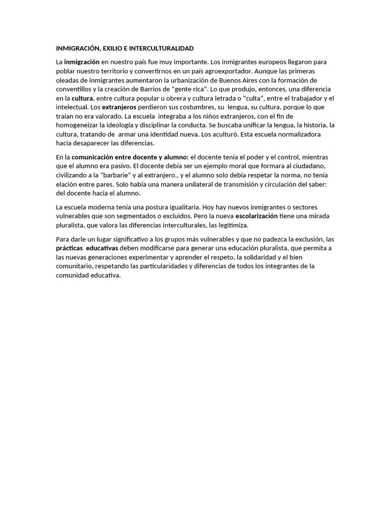 INMIGRACIÓN | PDF