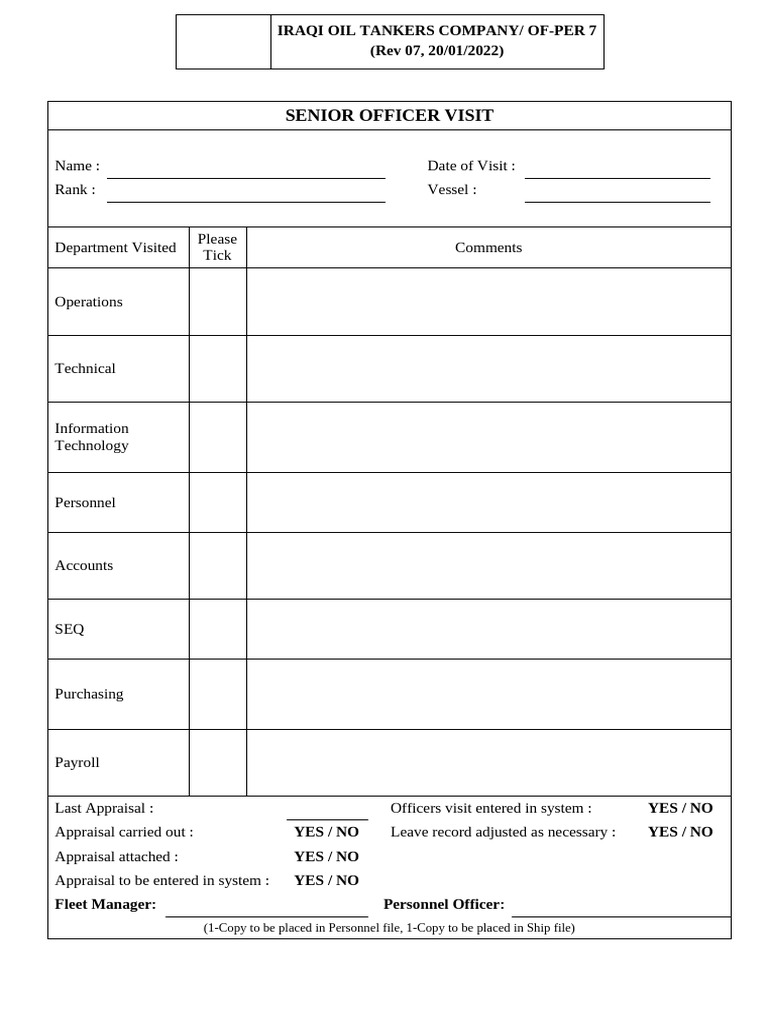 IOTC Ofper 7 Senior Officer Visit | PDF