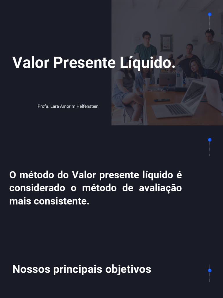 Método de Valor Presente Líquido e TIR | PDF | Valor Presente líquido ...