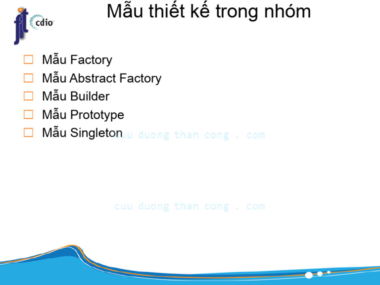 Kien Truc Phan Mem Tran Minh Triet 2 Design Patterns Creational ...