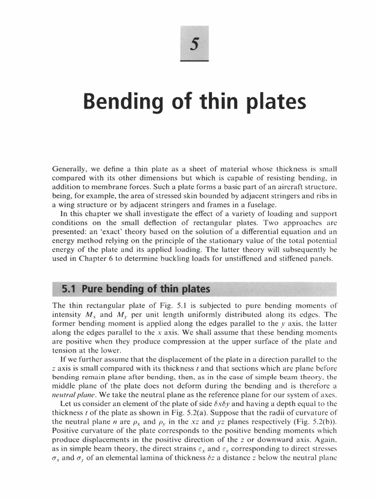Ref - Bending of Plates | PDF