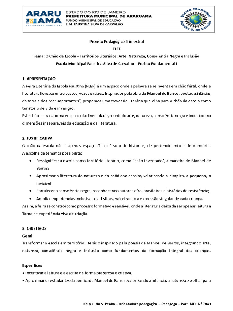 FLEF | PDF | Pedagogia | Poesia