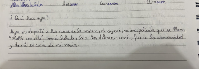 Que Hiciste Ayer | PDF