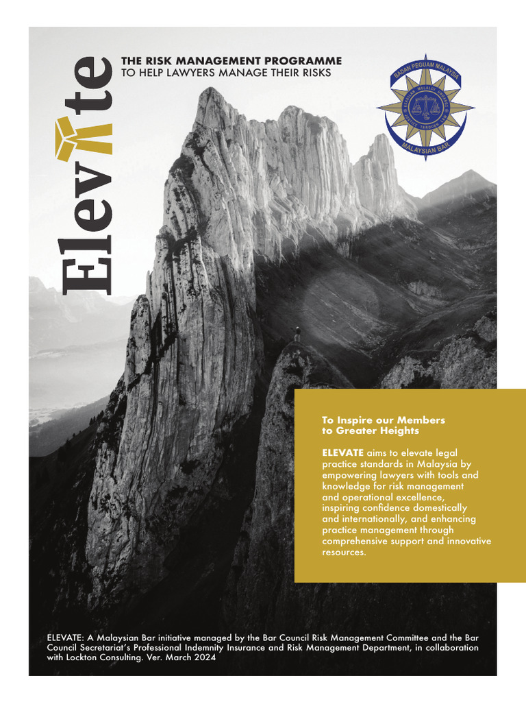 ELEVATE: Risk Management for Lawyers | PDF | Identity Document | Risk ...