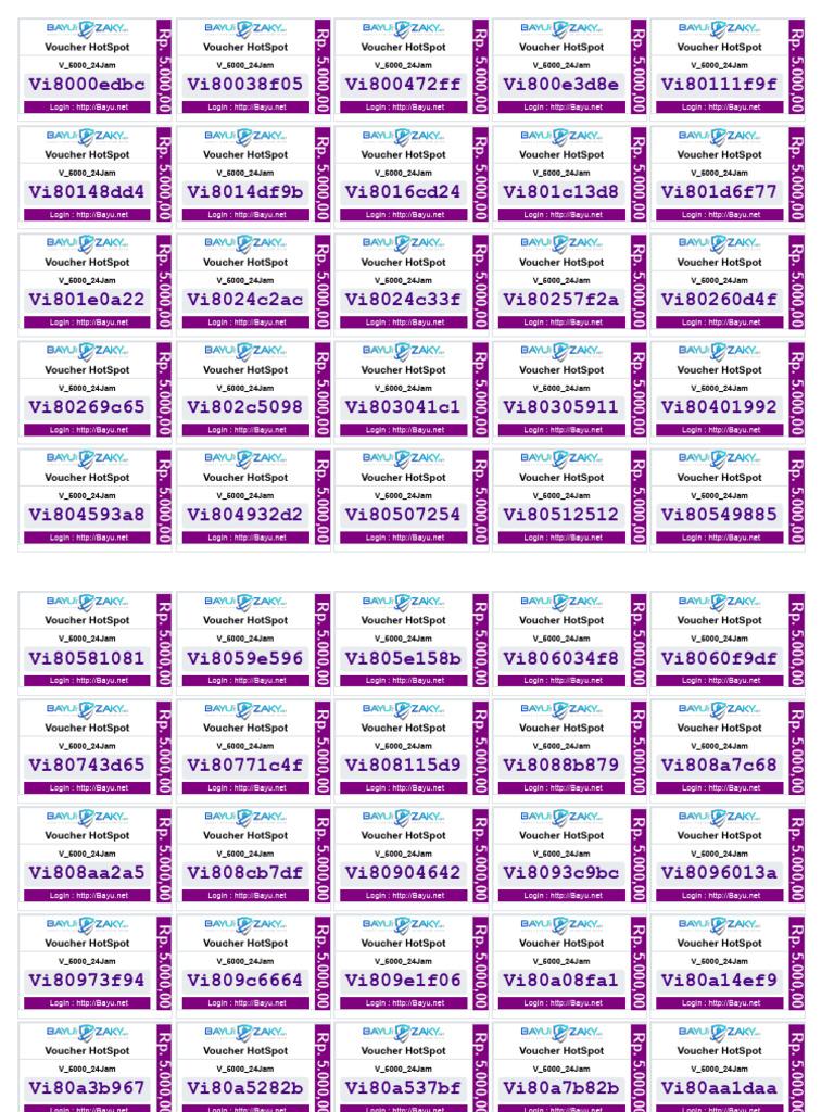 Print Voucher - 5000 - Vi8 | PDF