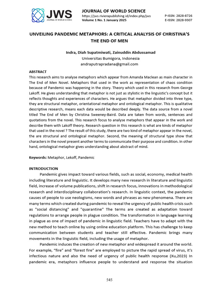 1412-Article Text-8809-1-10-20250605 | PDF | Metaphor | Concept