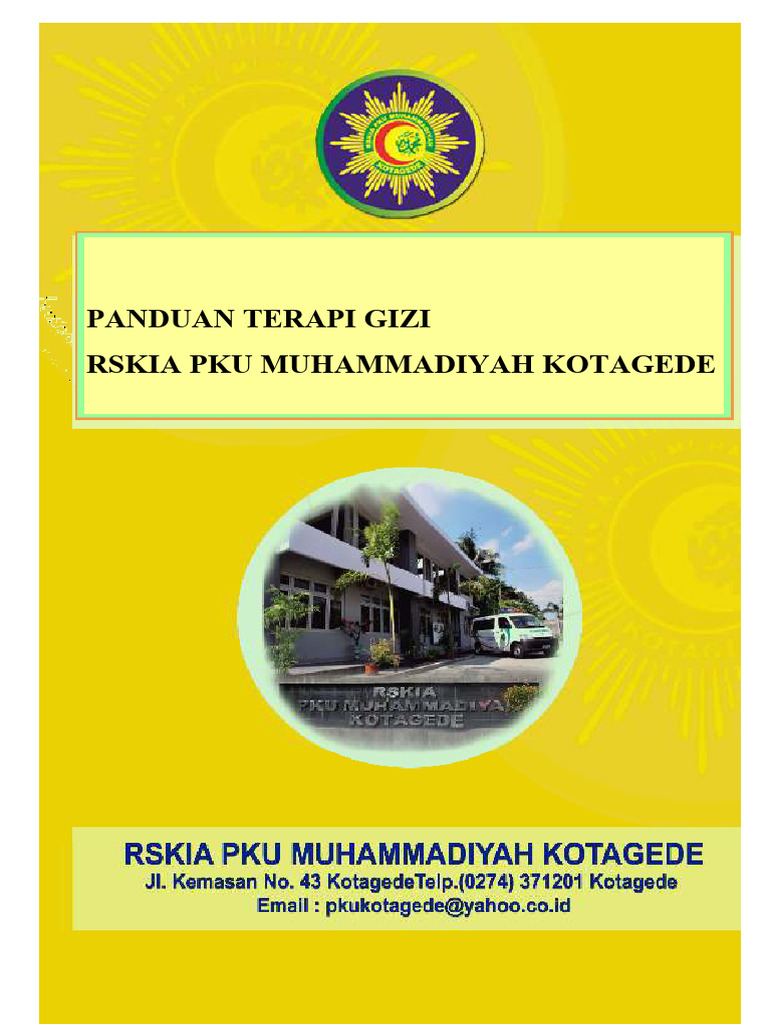Panduan Terapi Gizi RSKIA Kotagede | PDF