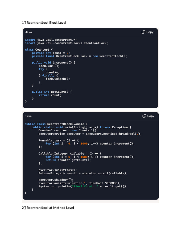 Mutex, Semaphore Examples (AutoRecovered) | PDF