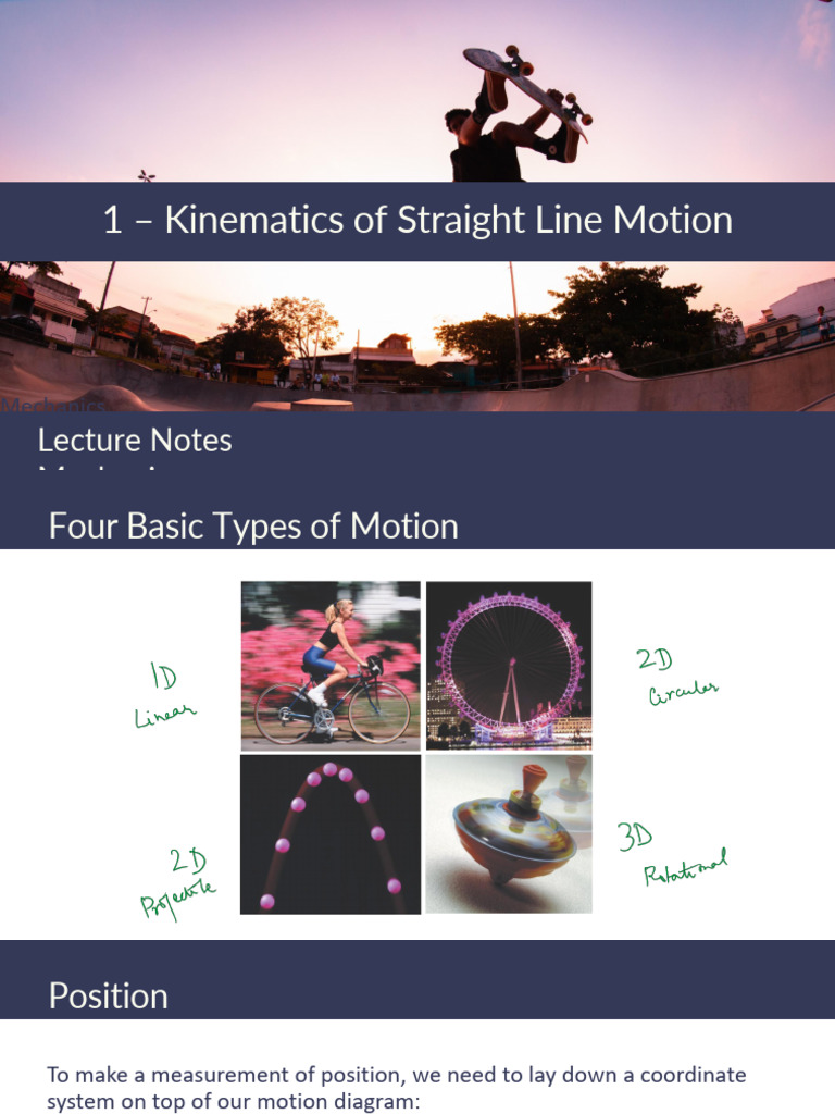 1+–+Kinematics+of+Straight+Line+Motion+ +Lecture+Notes NRA PDF | PDF ...