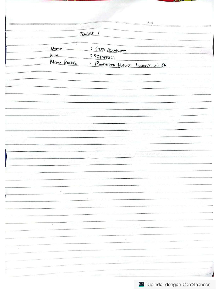 Tgs1 Pendidikan Bhs Indo | PDF