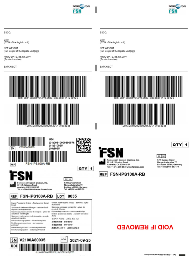 FSN IPS100A Video Imaging Recorder | PDF
