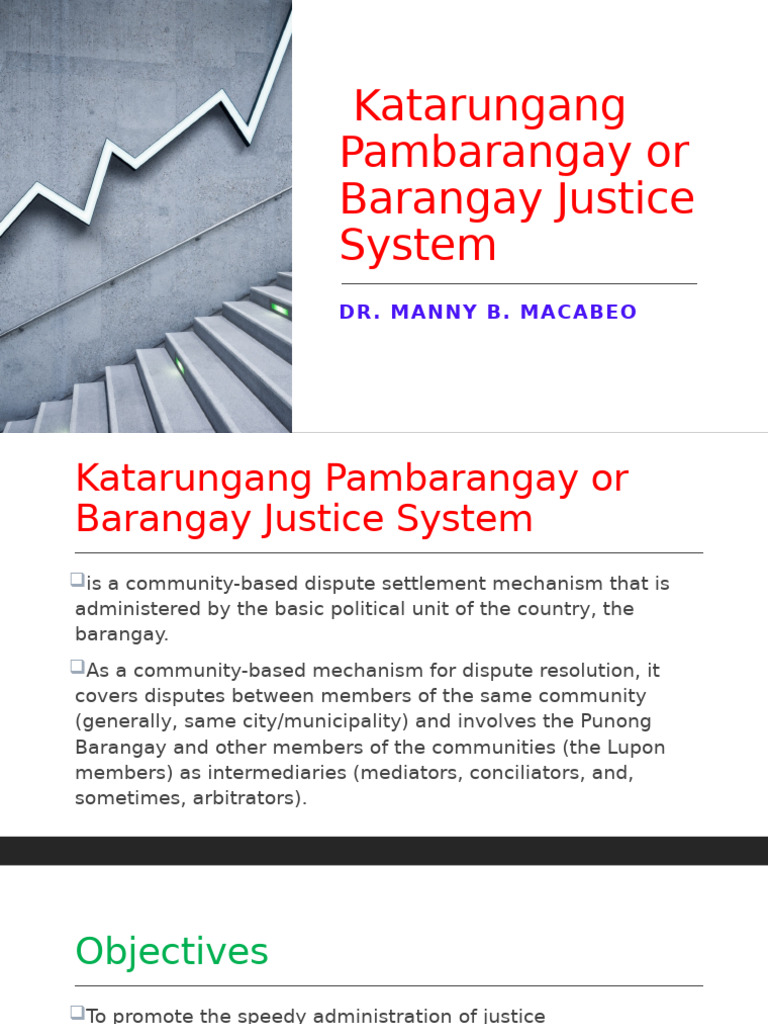 5 Katarungang Pambarangay or Barangay Justice | PDF | Dispute ...