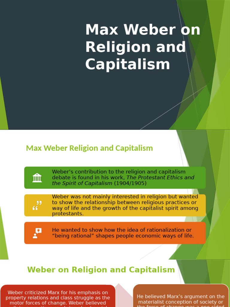 Weber's Protestant Ethic and Capitalism | PDF | Max Weber | Protestantism