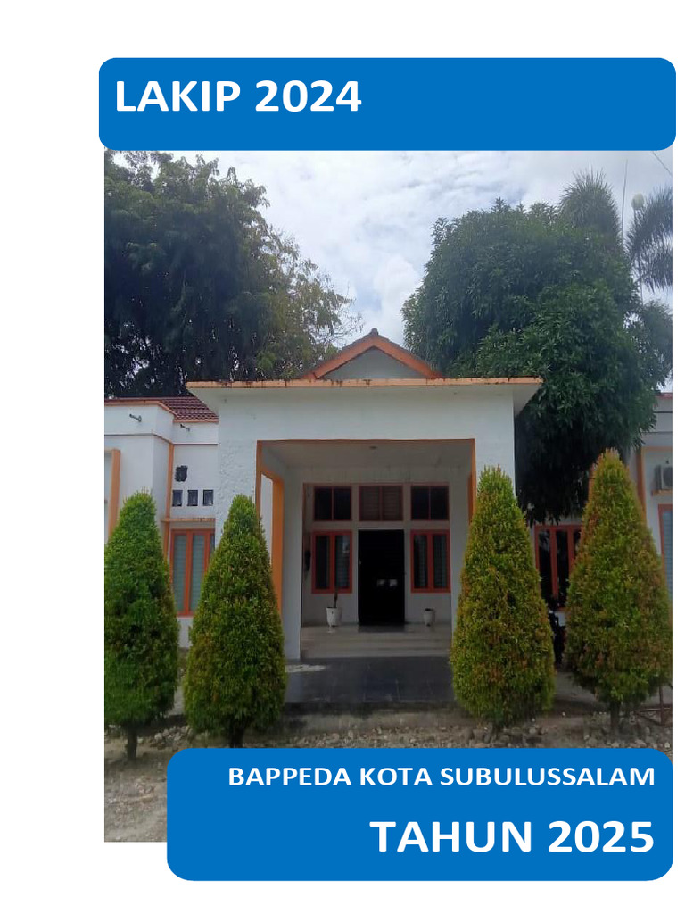 LAKIP 2024 Bappeda Pertinggal Upd April 25 | PDF
