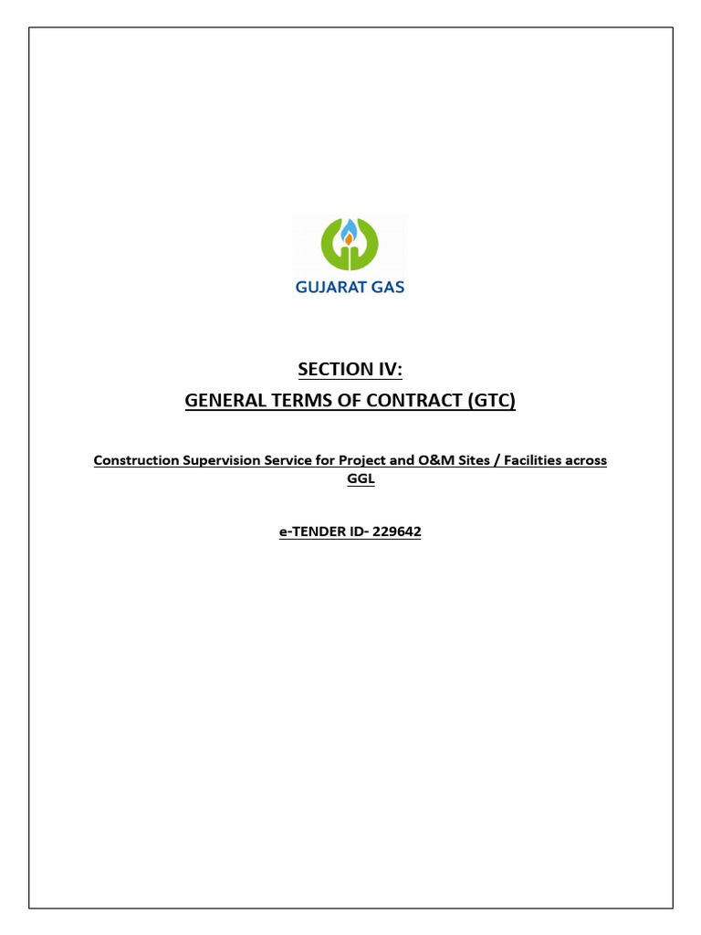Section IV - GTC - Services With Materials - 229642 | PDF | Taxes ...