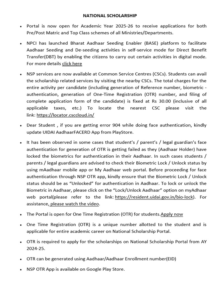 National Scholarship Pragati | PDF