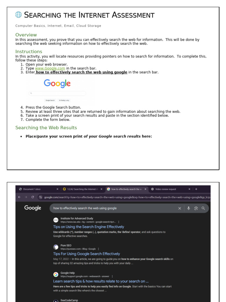 Effective Web Searching Techniques | PDF | World Wide Web | Internet & Web