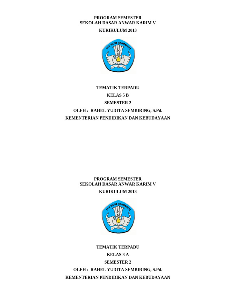 Cover Program Semester | PDF