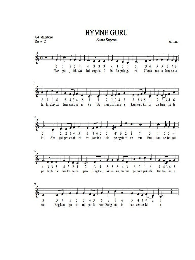 Hymne Guru | PDF