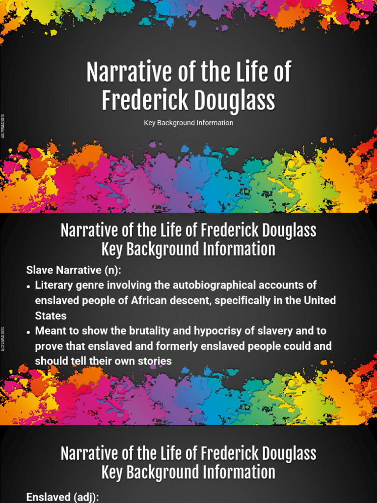 Frederick Douglass Background Information For Canvas | PDF | Abolitionism | Civil Disobedience ...