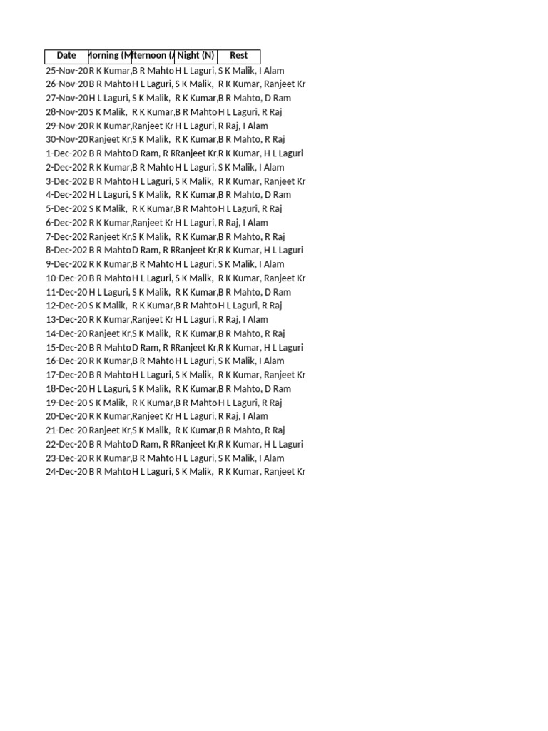 November-December Attendance Log | PDF