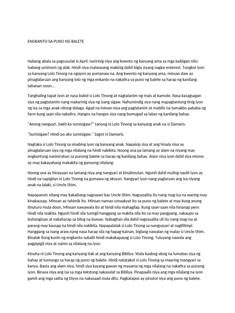 Engkanto Sa Pun-wps Office | PDF