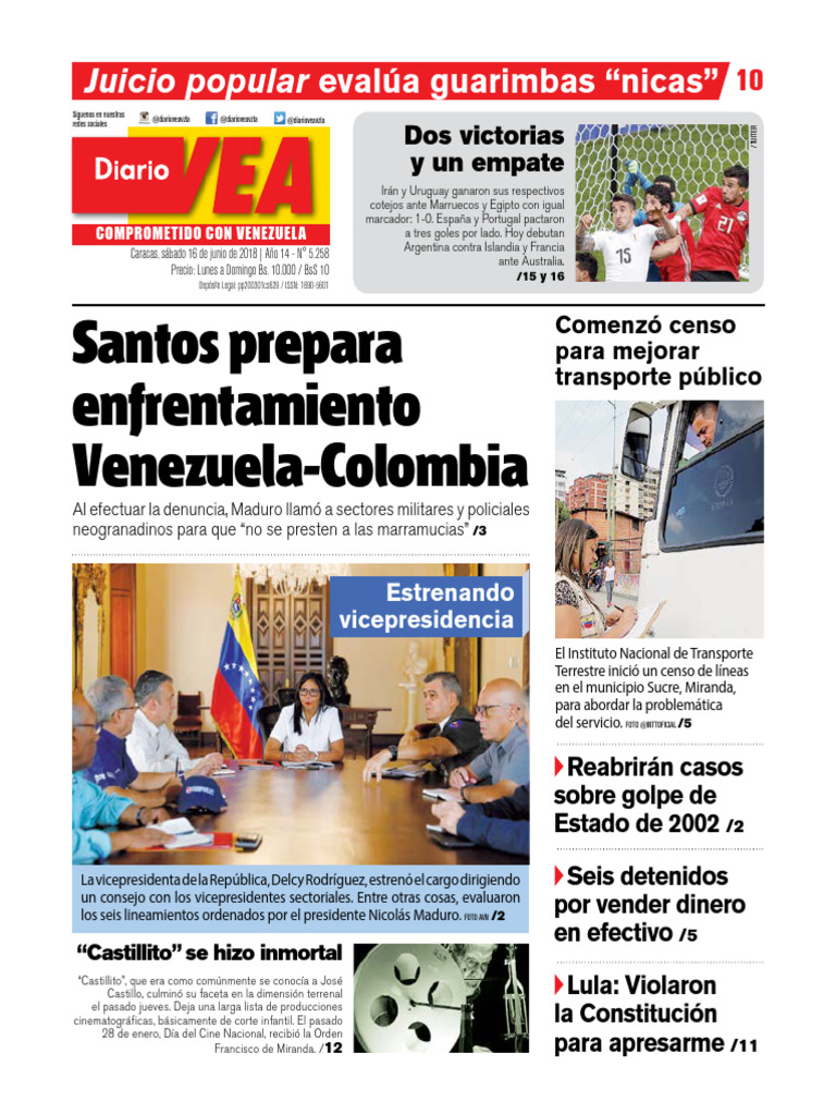 Vea 5258 | PDF | Venezuela | Nicolás Maduro
